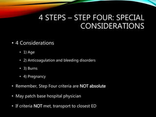 Field trauma Triage in Ontario | PPTX