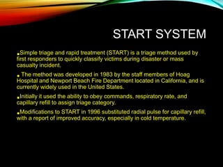 FIELD TRIAGE - UNIVERSITI PERTAHANAN NASIONAL MALAYSIA | PPT