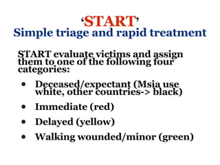 Field triage in Mass Casualty Incidence | PDF