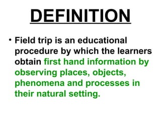 Field Trip | PPT