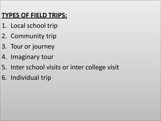 Field trip | PPTX