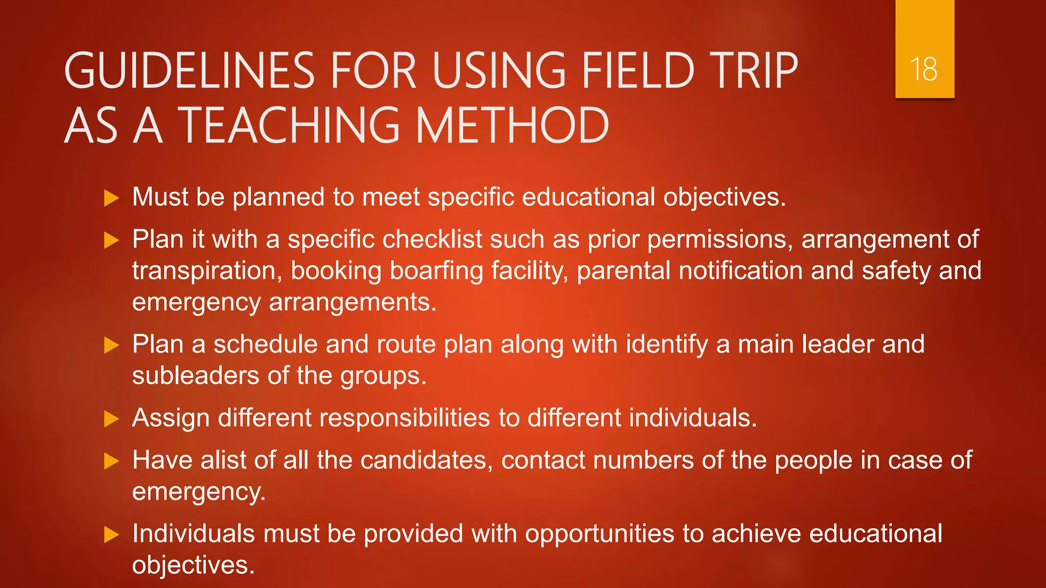 Field trip | PPTX