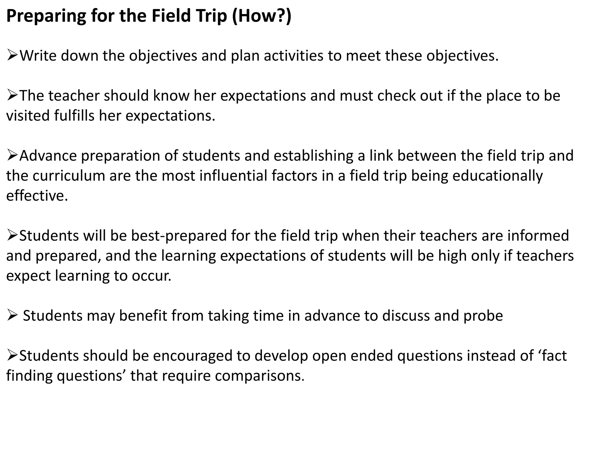Field trip, 21 9 | PPTX