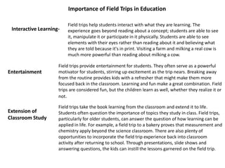 Field trip, 21 9 | PPTX