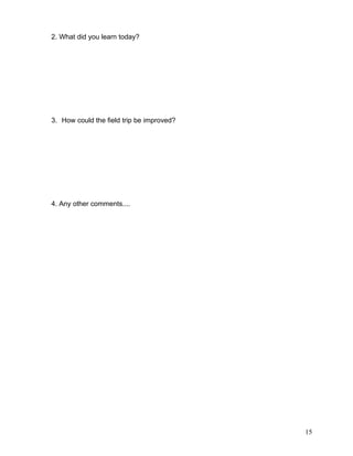 Coastal Fieldwork Booklet | DOC