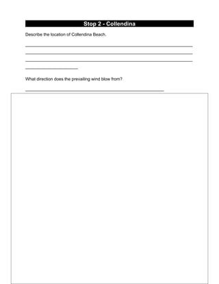 Coastal Fieldwork Booklet | DOC