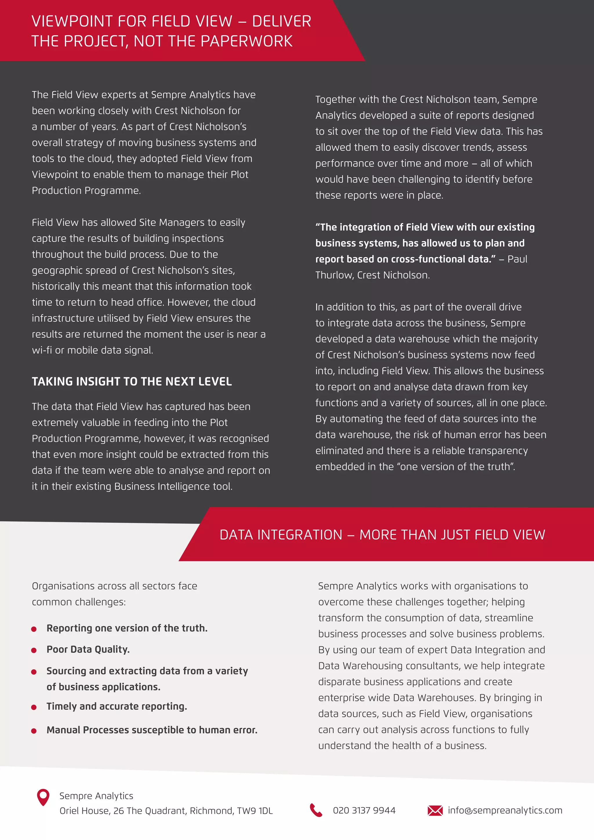 Field View Analytics - Sempre Analytics | PDF | Databases | Computer Software and Applications