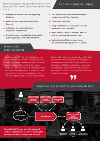 Field View Analytics - Sempre Analytics | PDF | Databases | Computer Software and Applications