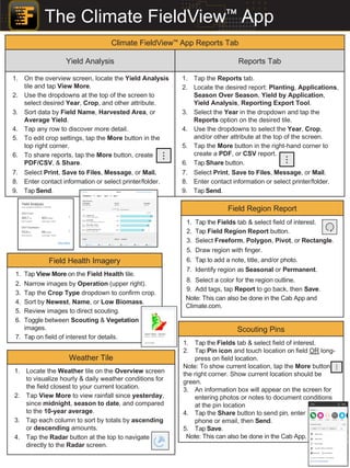 FieldView™ Quick Start Guide. Tuque que precisa saber | PDF