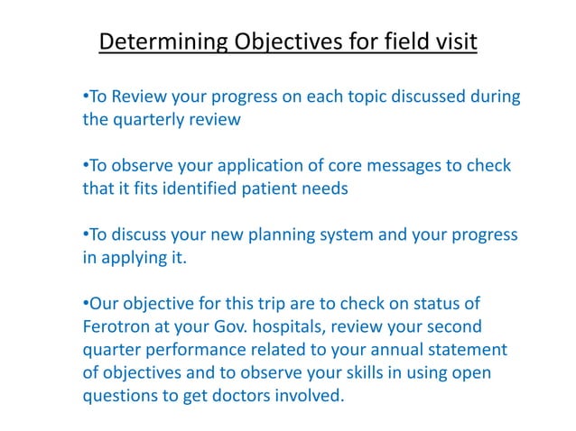 Field Visit Management | PPTX