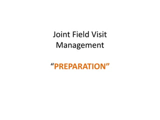 Field Visit Management | PPTX