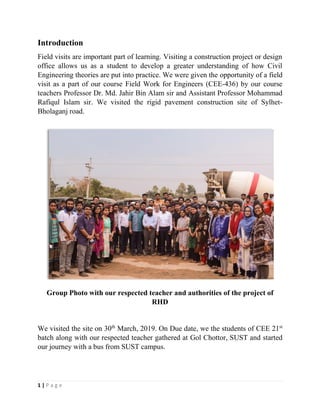Field visit report 2019 | PDF