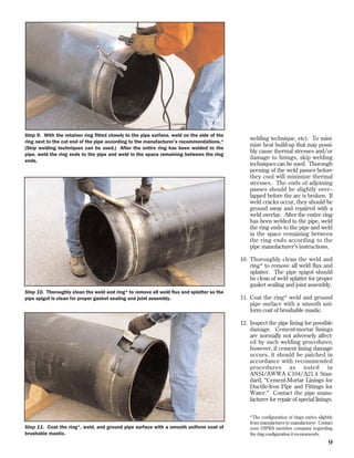 Field welding and cutting ductile iron pipe | PDF