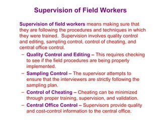 Fieldwork/ Data collection process | PPT
