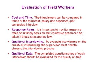Fieldwork/ Data collection process | PPT