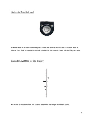 Site survey Fieldwork1 (levelling) | DOCX | Physics | Science