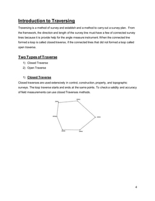 Site survey Fieldwork 2 traversing | DOCX | Physics | Science