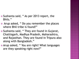 Field Work among The Bhil Tribe (short story) | PPTX