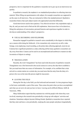 Fieldwork and qualitative data | DOCX
