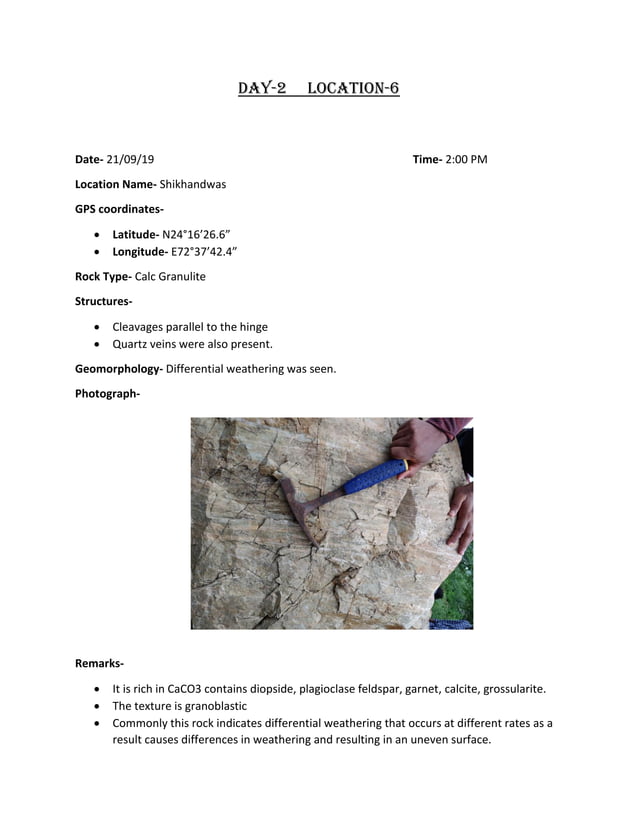 Geological Fieldwork File | PDF | Geography | Science
