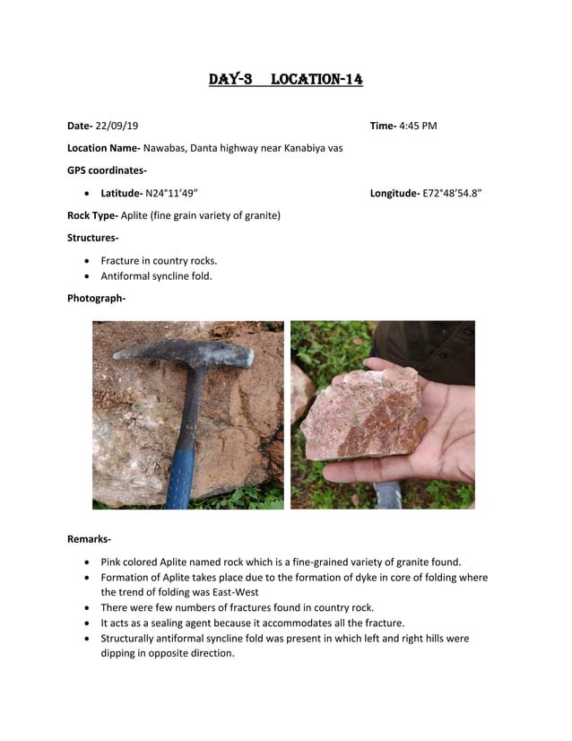 Geological Fieldwork File | PDF | Geography | Science