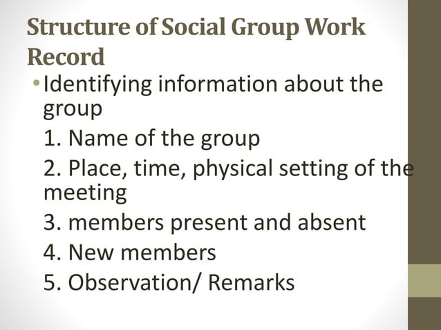 Field work practice in social work | PPTX