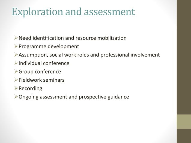 Field work practice in social work | PPTX