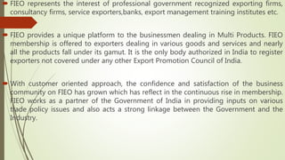 FIEO (Federation Of Indian Export Organization) | PPTX