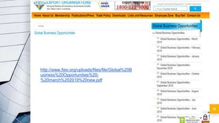 Fieo ( Federation of Indian export organisations) | PPTX