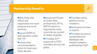 Fieo ( Federation of Indian export organisations) | PPTX