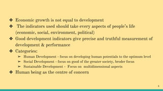 A Critical Analysis of Development Indices | PPT