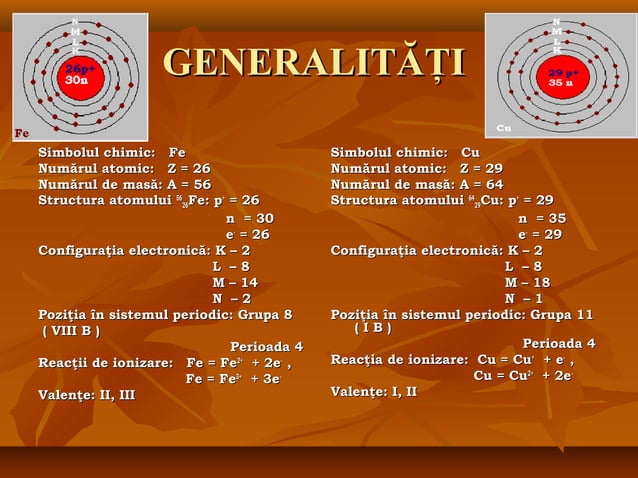 Fierul si cuprul lectie | PPT