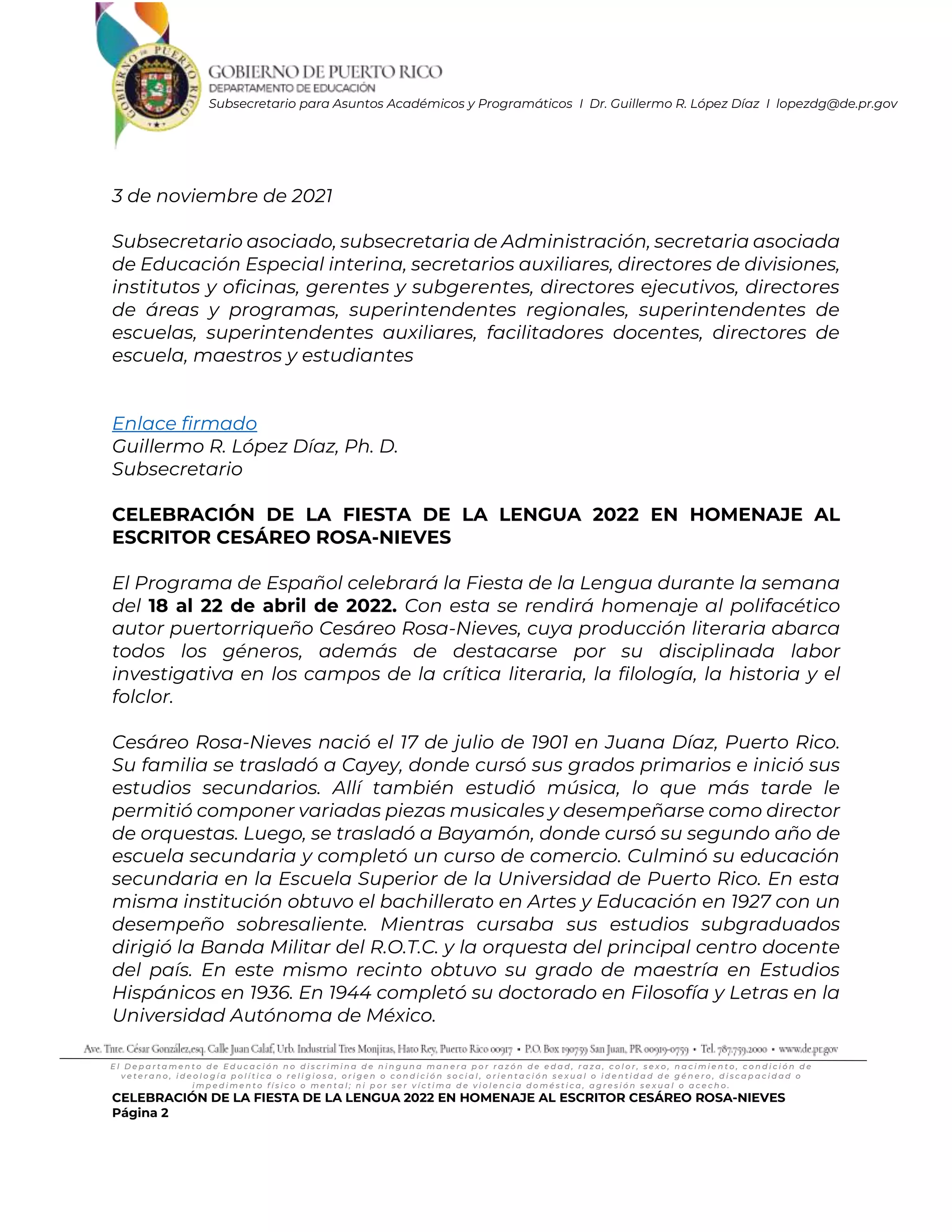 Fiesta de la lengua | PDF