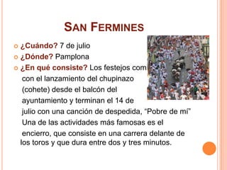 Fiestas y costumbres en países de habla hispana | PPTX