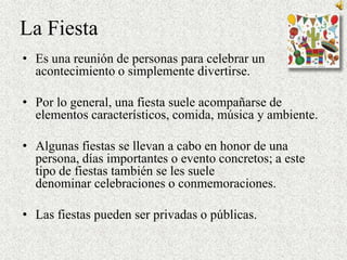 Fiesta y tradiciones 7° pp | PPTX