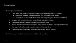 SFScon 22 - Fiete Lüer - Heading towards reproducible machine learning research for medical data.pdf