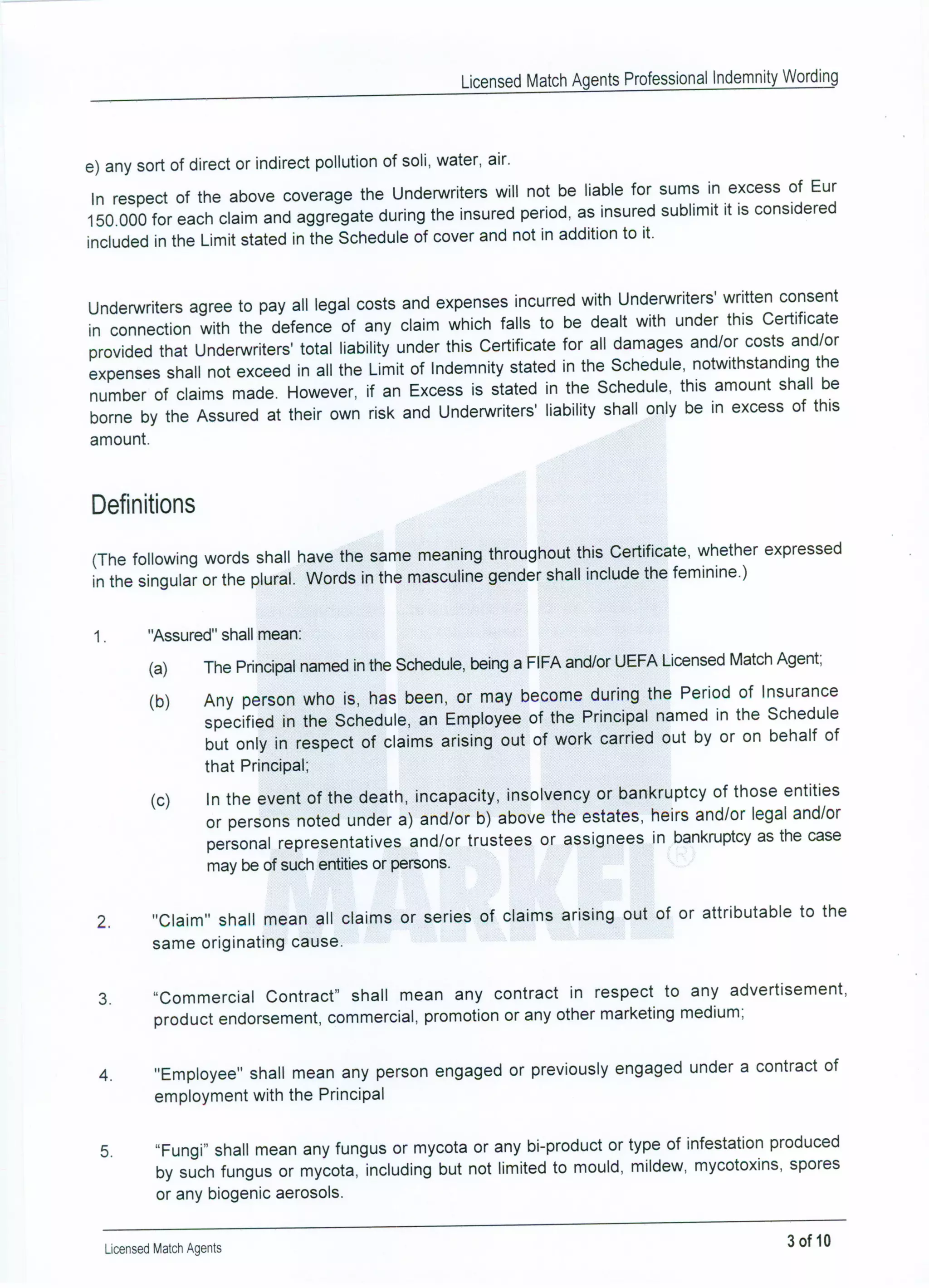 Fifa uefa match agent - wording | PDF