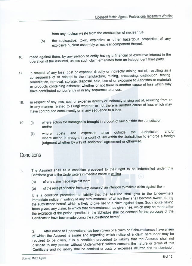 Fifa uefa match agent - wording | PDF