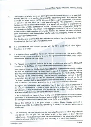 Fifa uefa match agent - wording | PDF