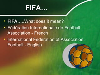 FIFA WORLD CUP | PPT