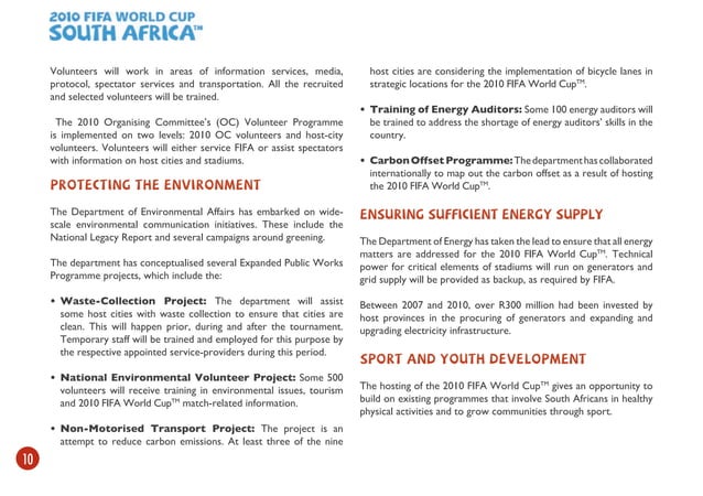 2010 FIFA World Cup: South Africa | PDF