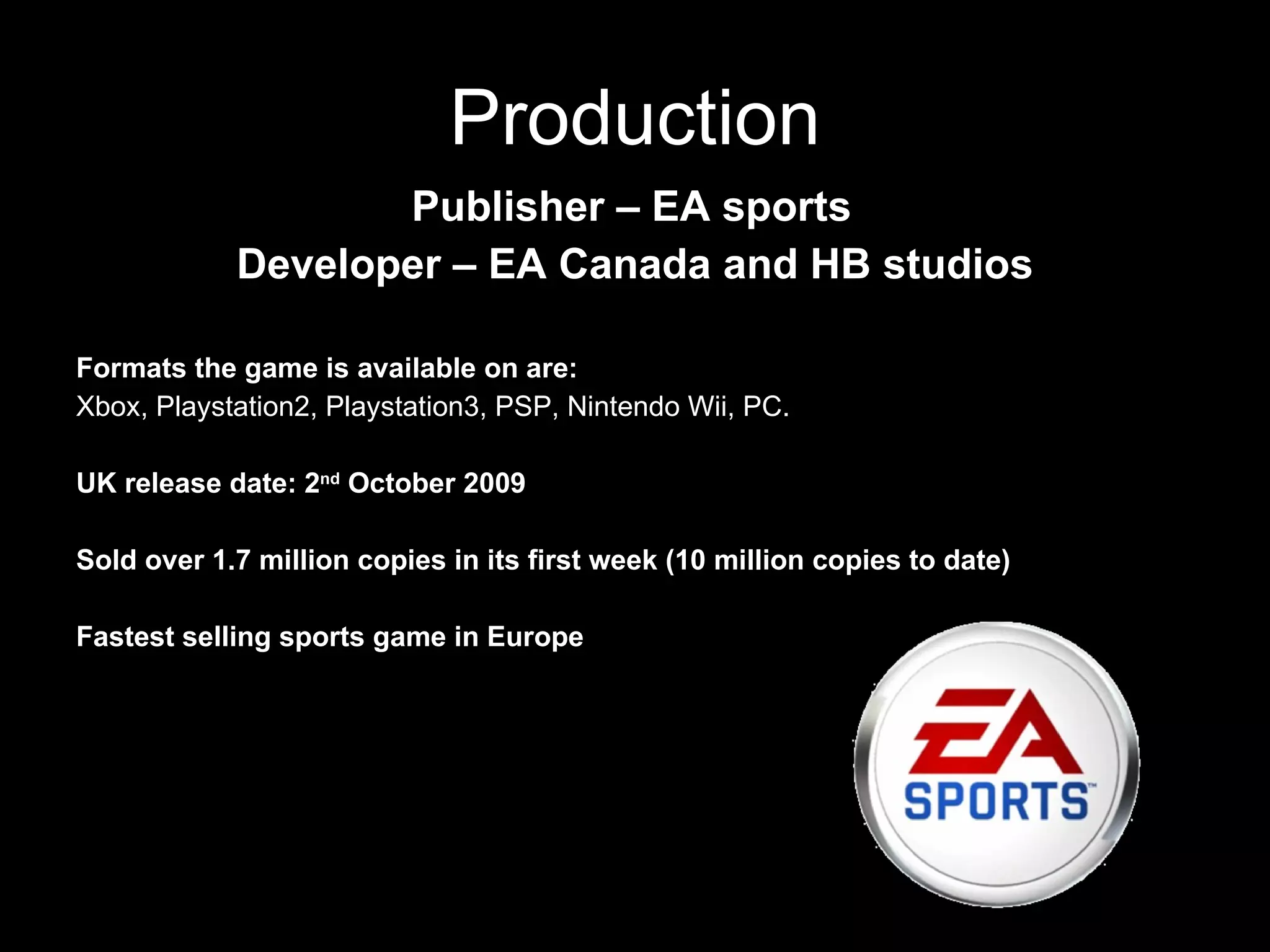 Fifa 10 case study | PPT | Console Games | Video Gaming