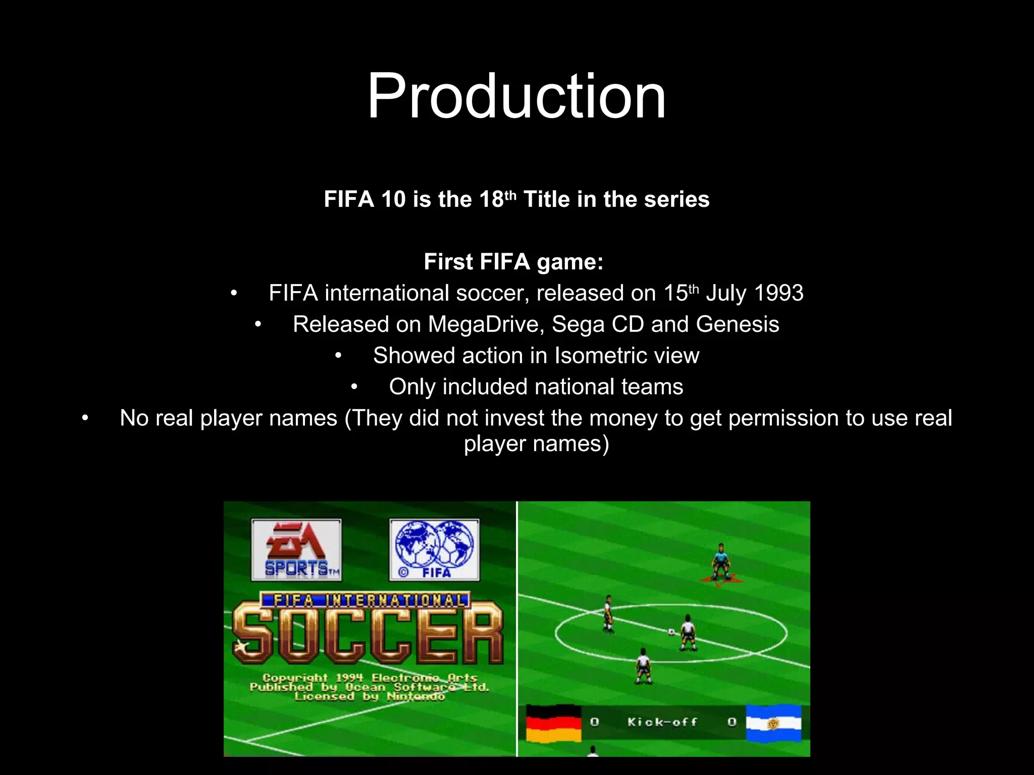 Fifa 10 case study | PPT | Console Games | Video Gaming