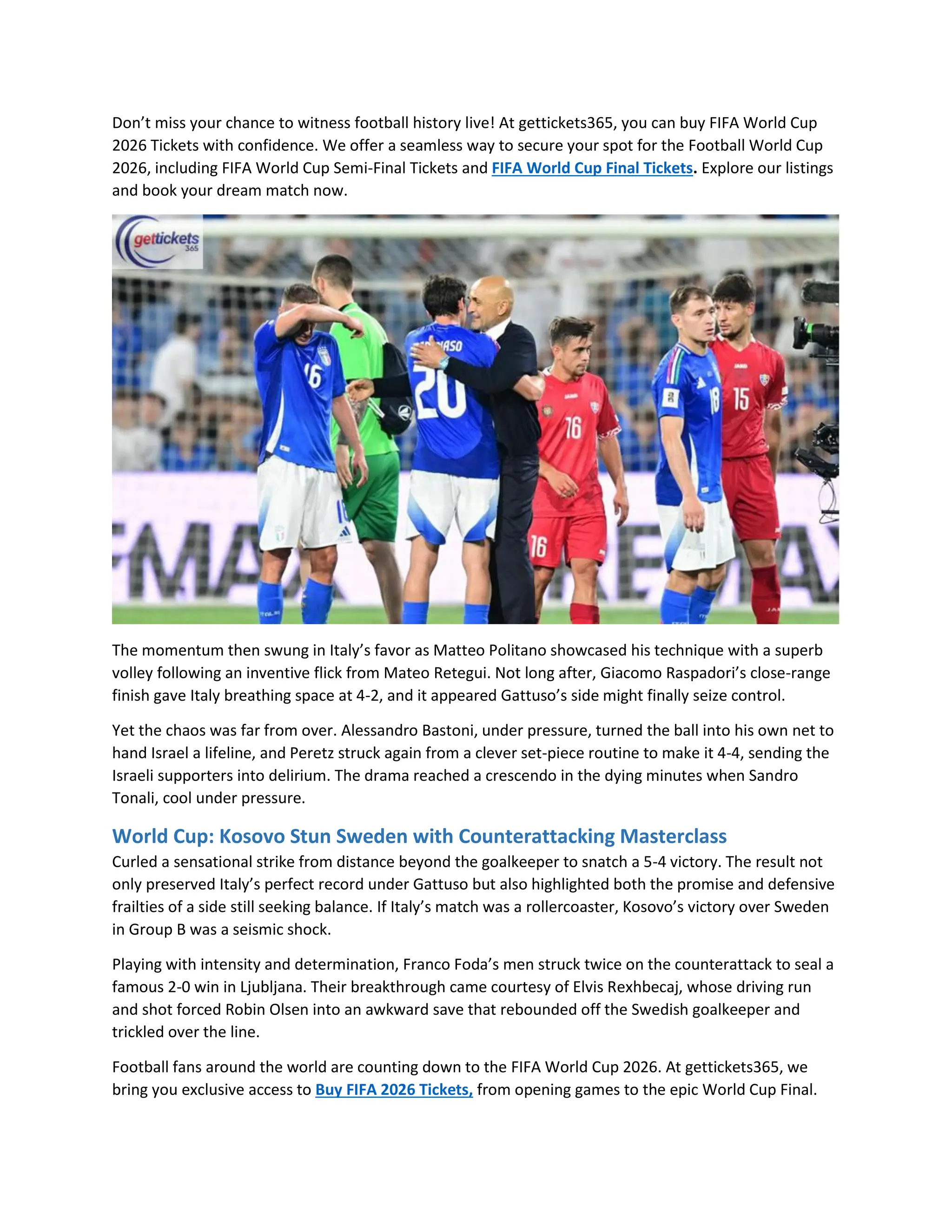 FIFA 2026 Qualifiers Italy Edge Israel, Kosovo Shock Sweden.pdf