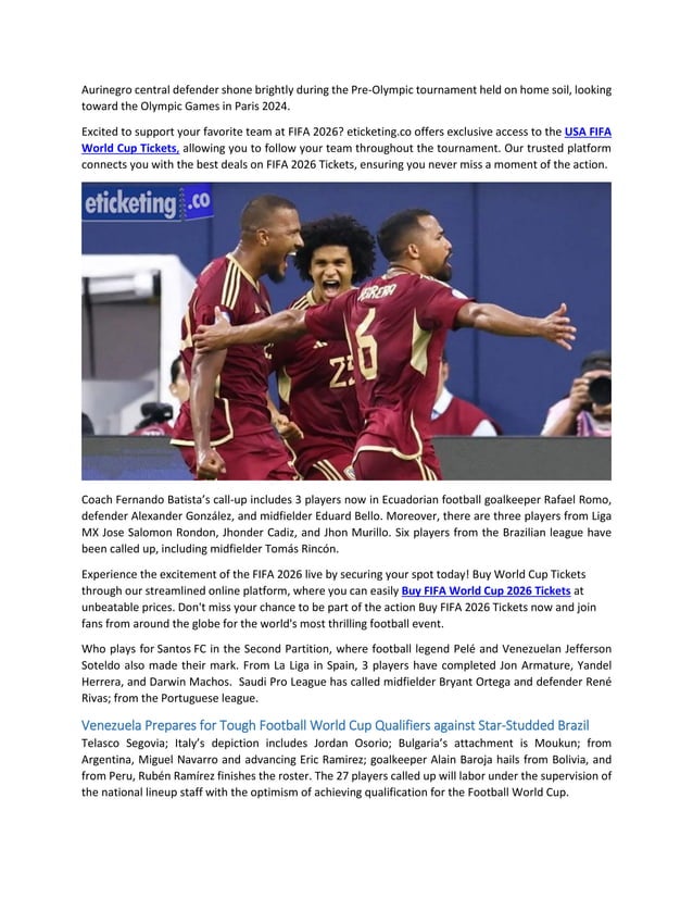 FIFA 2026 Venezuela Eyes Historic World Cup Spot Amid Tough Qualifiers.pdf