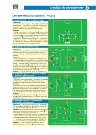 Ejercicios de entrenamiento técnico-táctico - FIFA COACHING | PDF