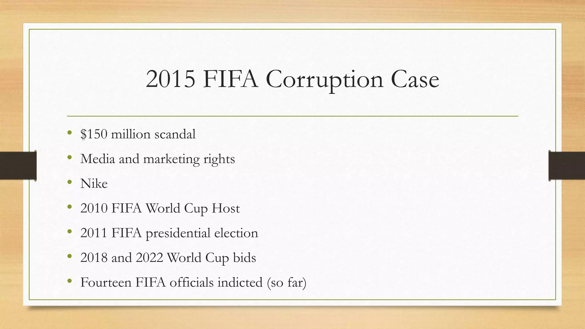 FIFA Company Presentation | PPTX