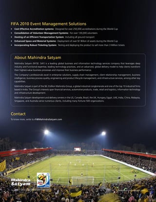 FIFA Extranet - Empowering Users with Flexibility, Control, and ...