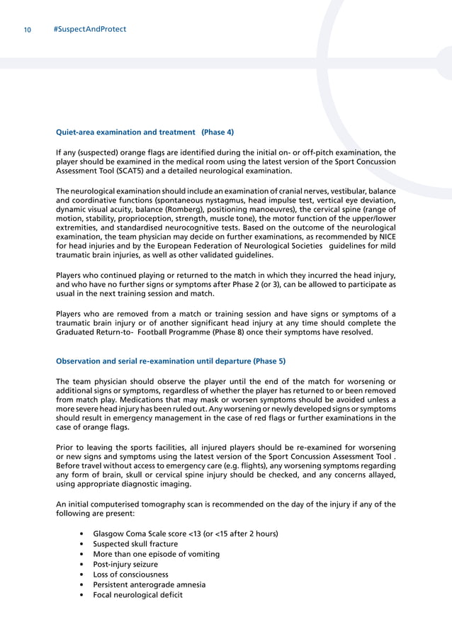 FIFA Medical Concussion Protocol_EN.pdf | First Aid | Injuries