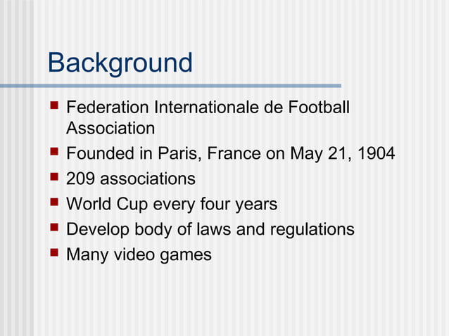 Fifa powerpoint | PPT